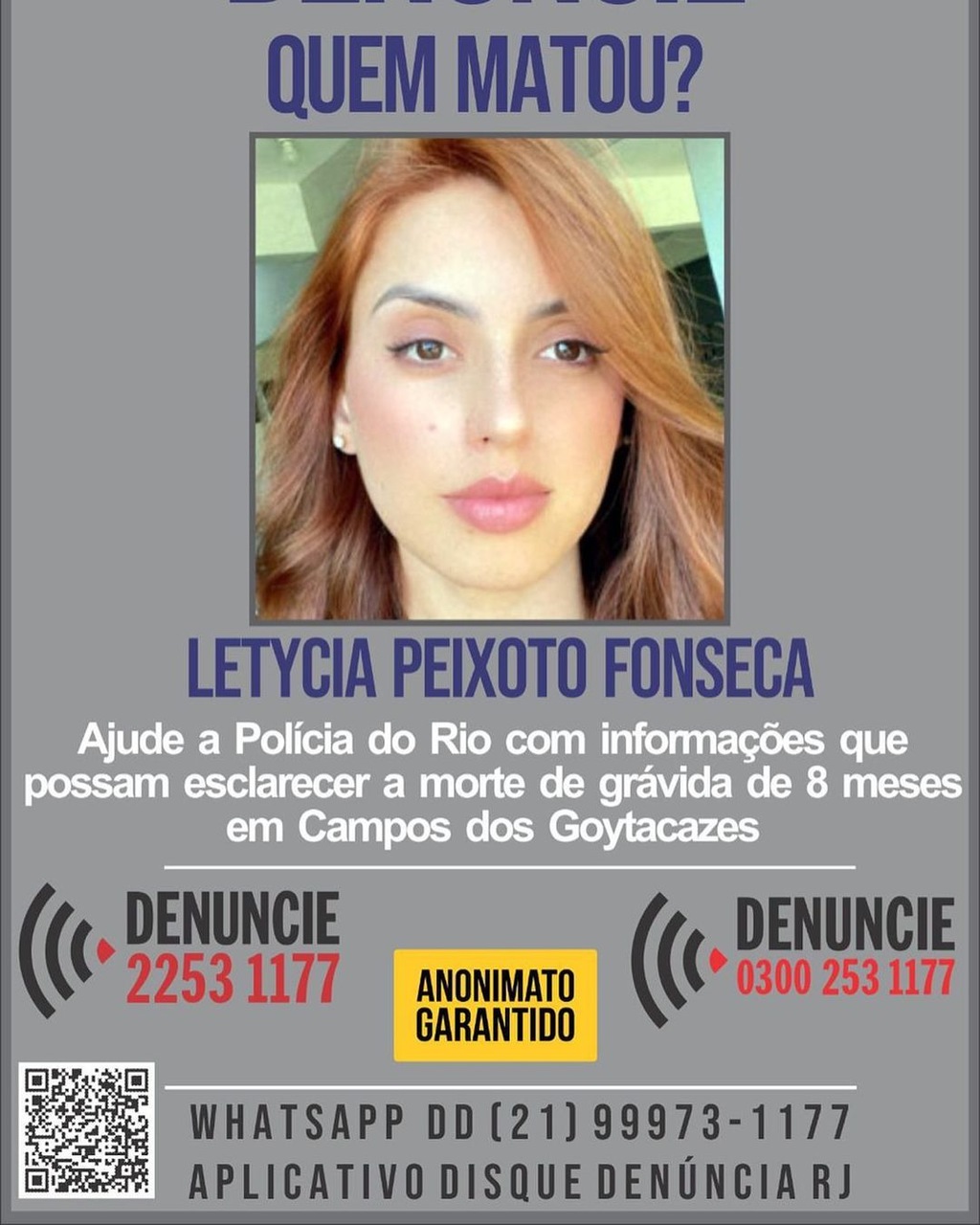 Disque Denúncia Pede Informações Sobre Os Envolvidos Na Morte De